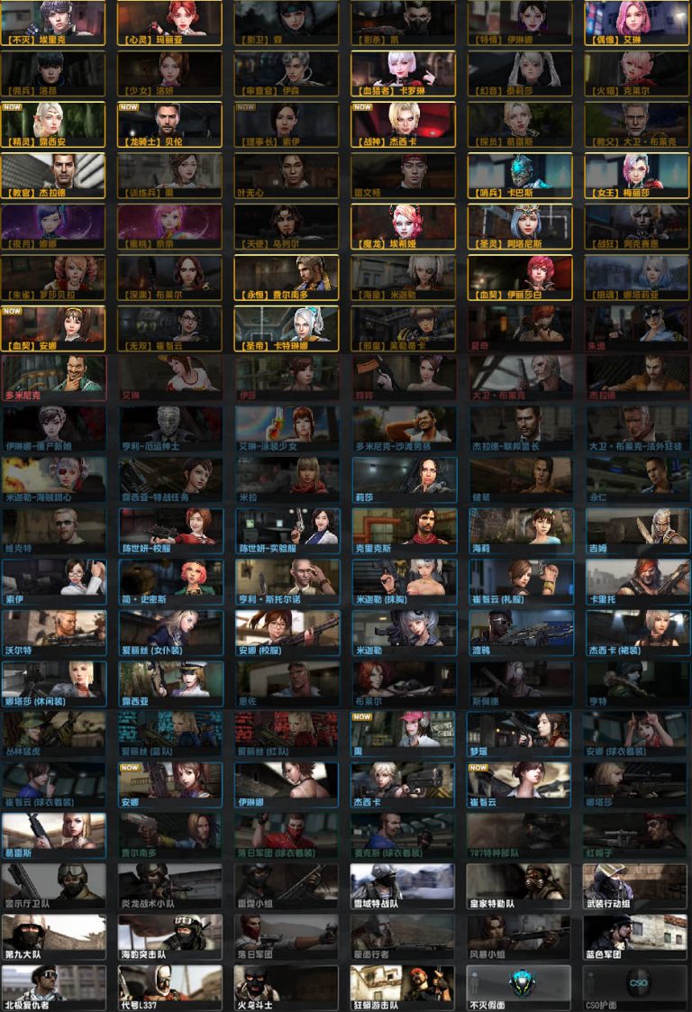 反恐精英CSOL所有人物女角色大全-猫咪网络